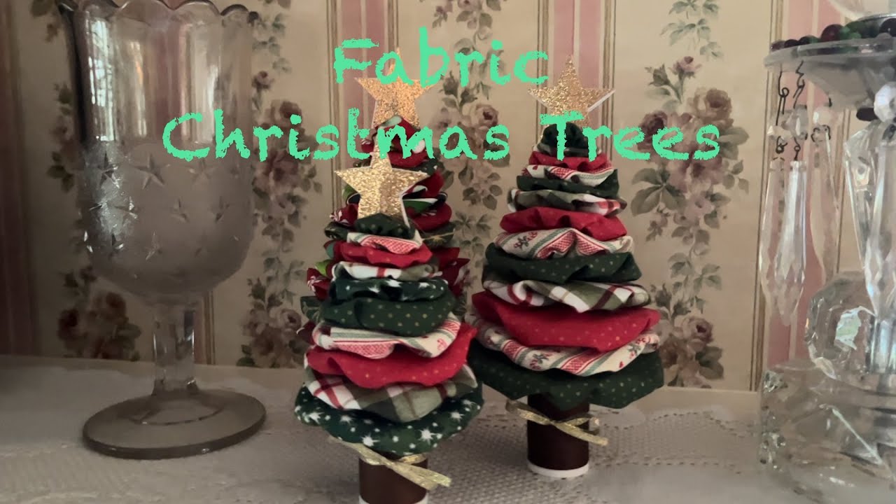 DIY Fabric Christmas Trees - YouTube