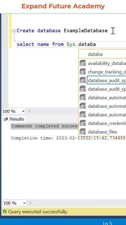 SQL One Minute Tutorial- 003-Expand Future Academy #shorts #programming #csharp #dotnet #coding ...