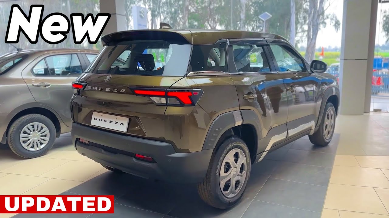 Maruti Suzuki BREZZA 2024 VXI Second Base Model Brave Khaki Colour ...