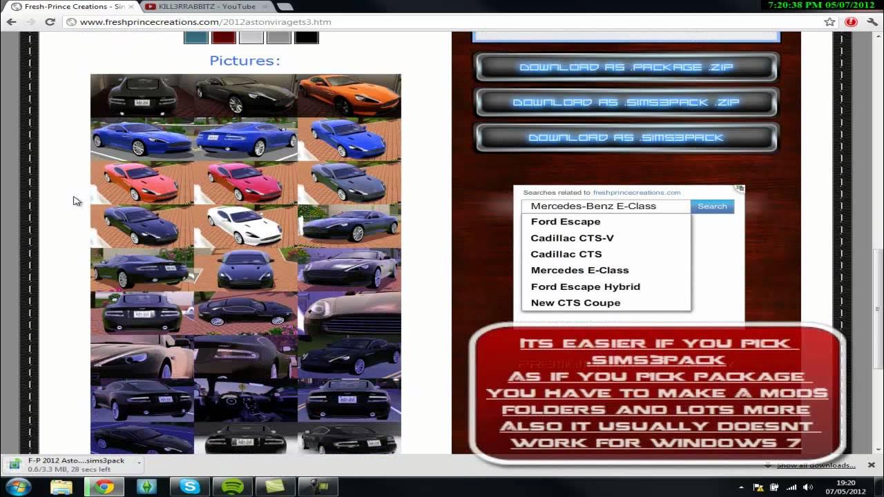 How to install Sims 3 Mods the Easy way - YouTube
