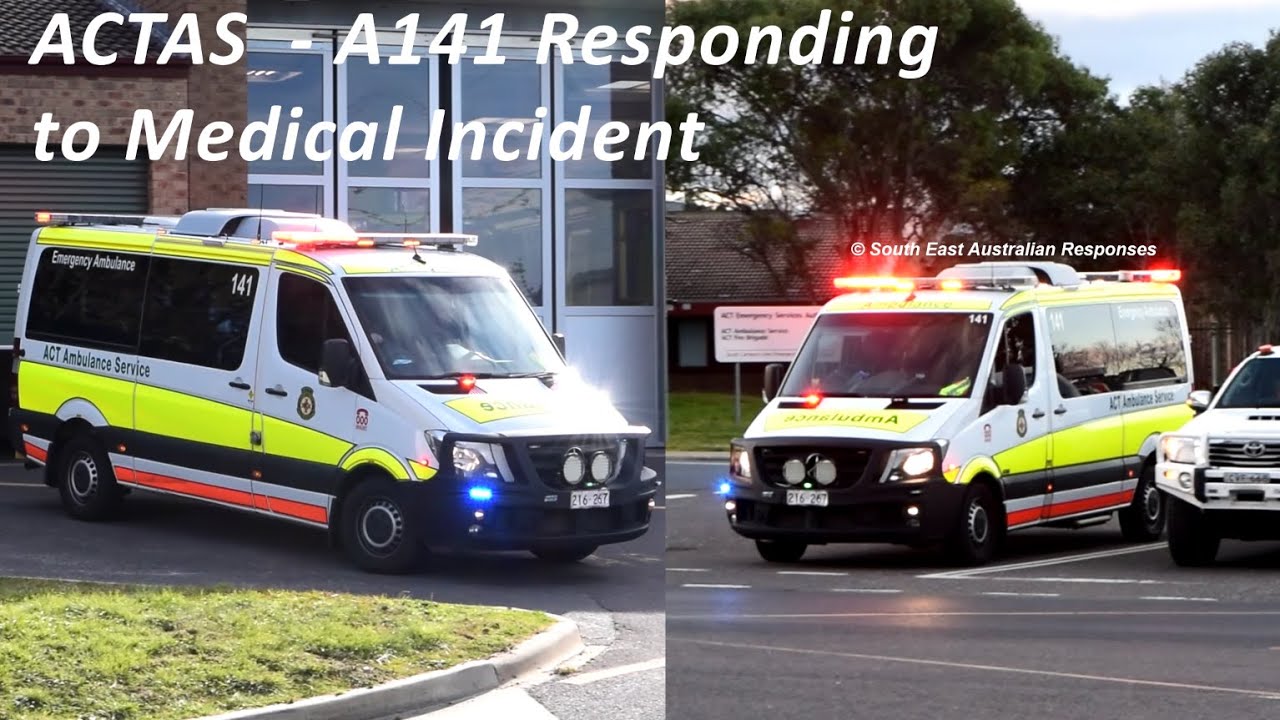 ACT Ambulance Service - A141 Responding to Medical Incident x2 - YouTube