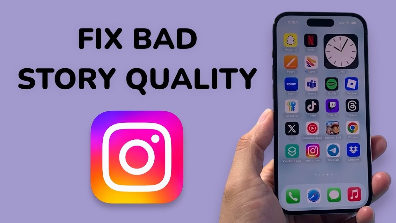 How To Fix Instagram Story Bad Quality After Uploading - YouTube