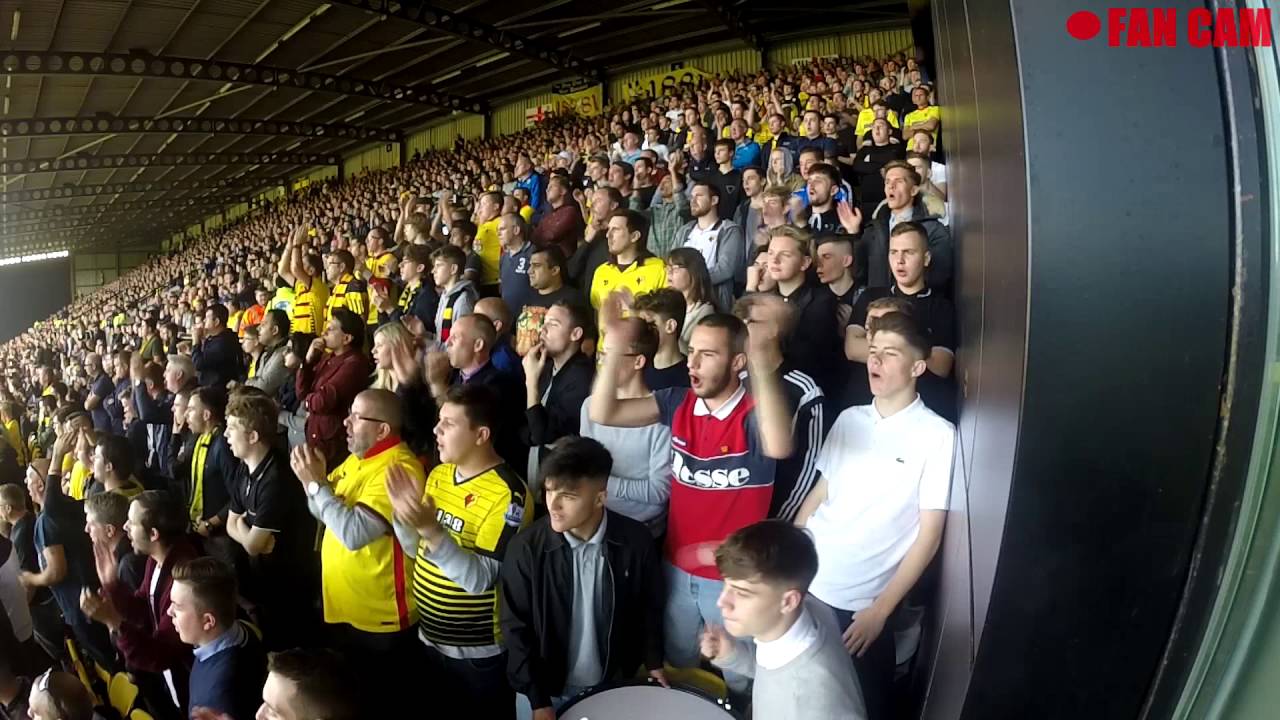 Watford FC Fan Cam - Bournemouth (H) 2016 - The 1881 - YouTube