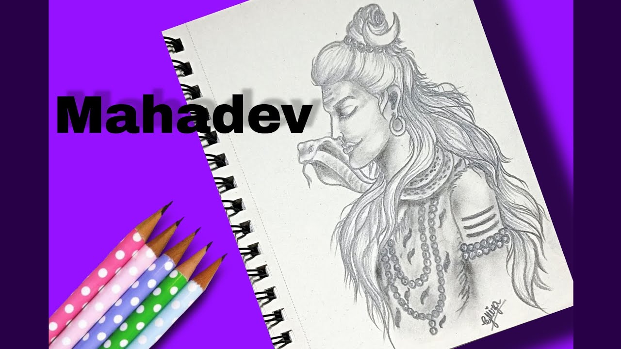 Mahashivratri special drawing / Shiva drawing / Mahadev drawing / lord ...