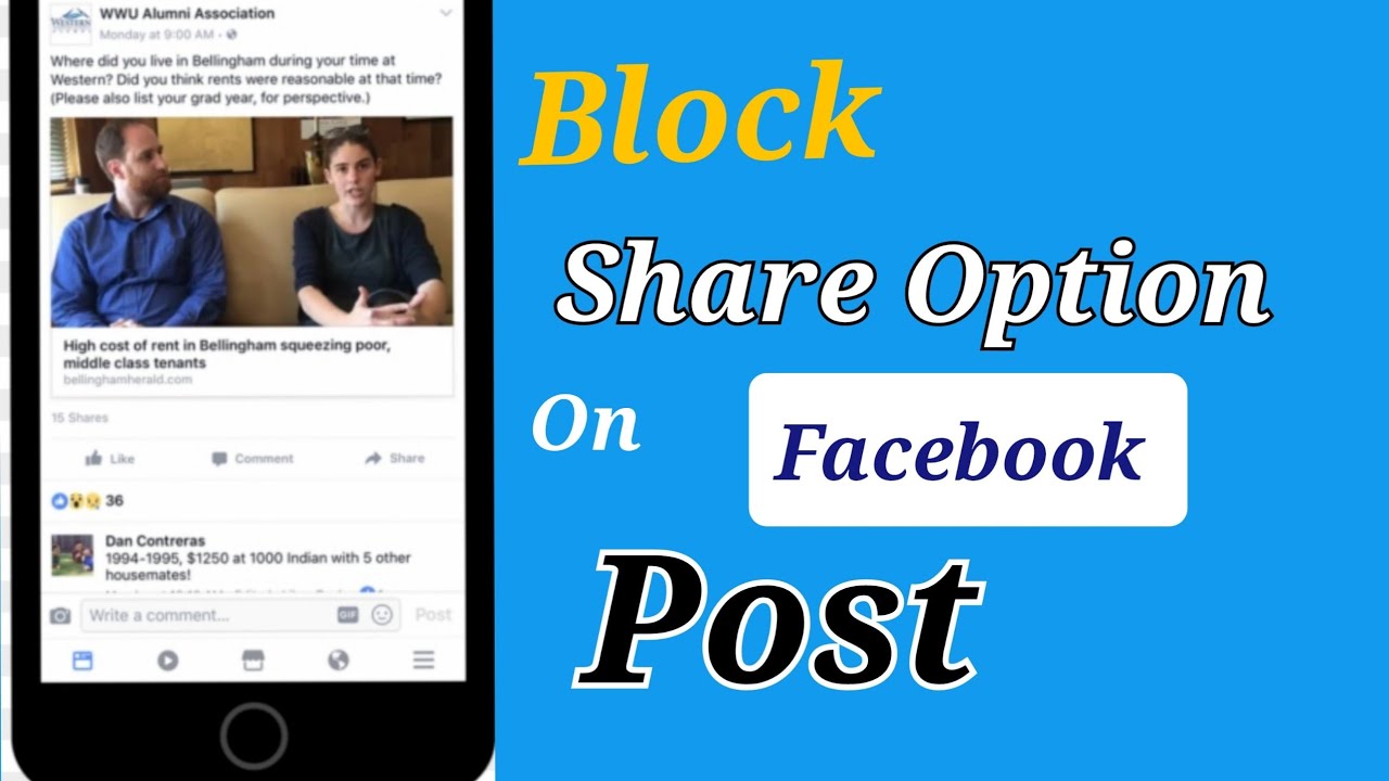 How to Block share option on your Post on Facebook - YouTube