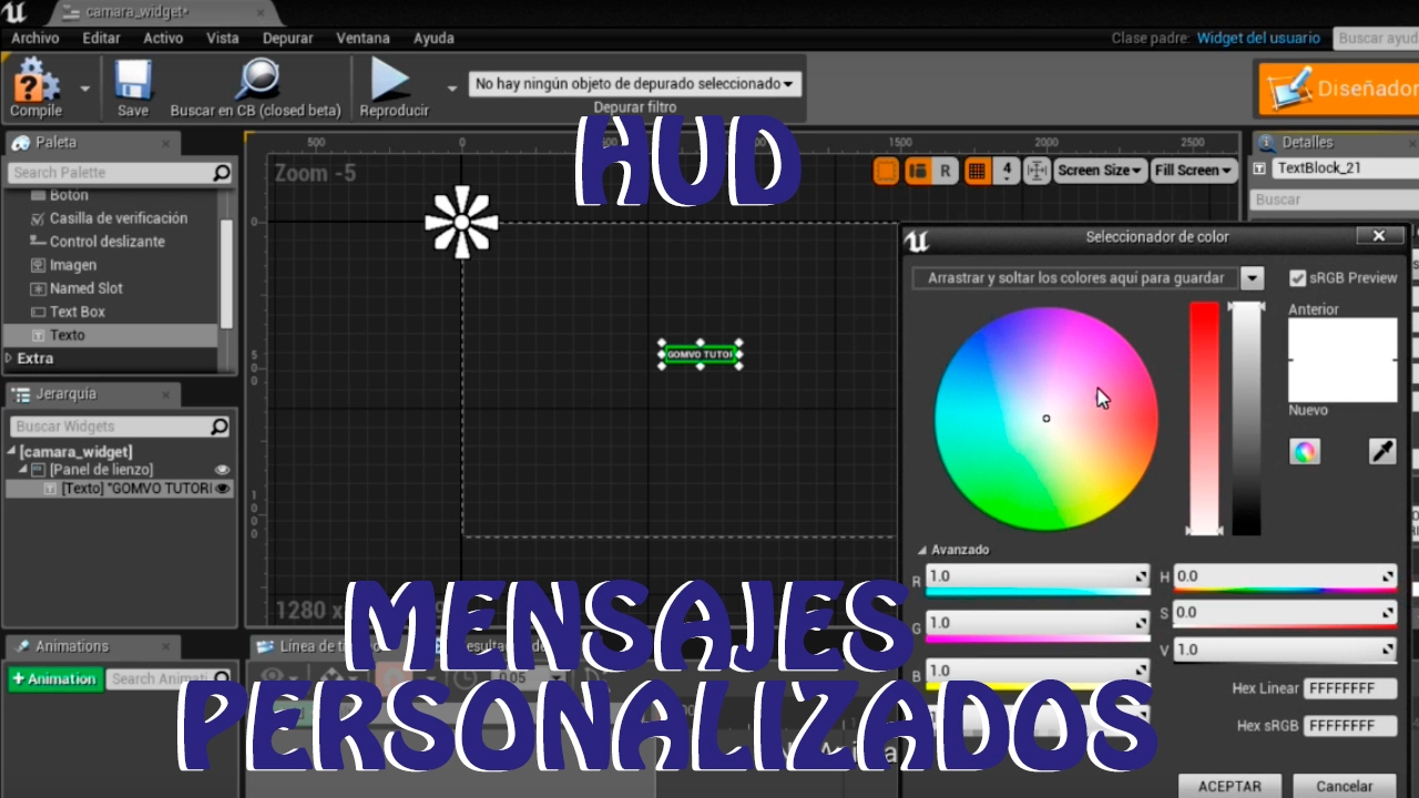 Unreal Engine 4: Tutorial HUD y mensajes personalizados (español) - YouTube