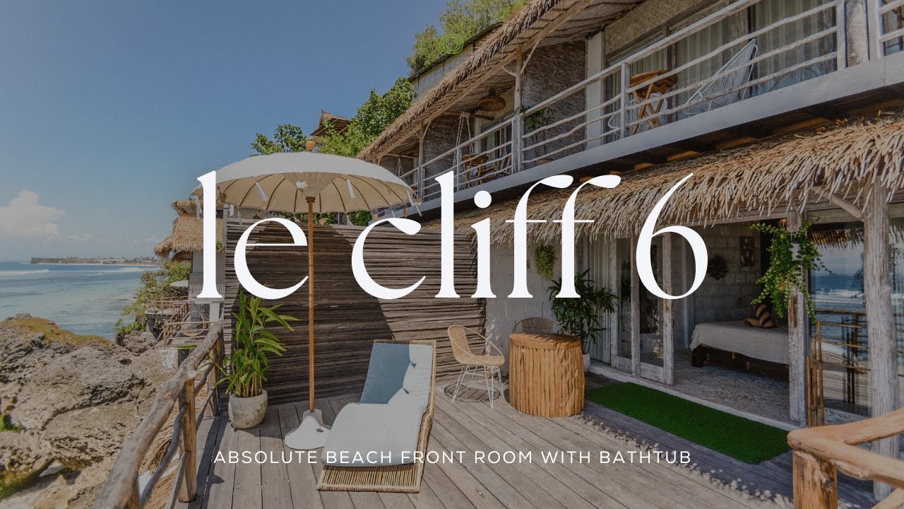 Le Cliff Bali : Absolute Beach Front Room with Bathtub - YouTube