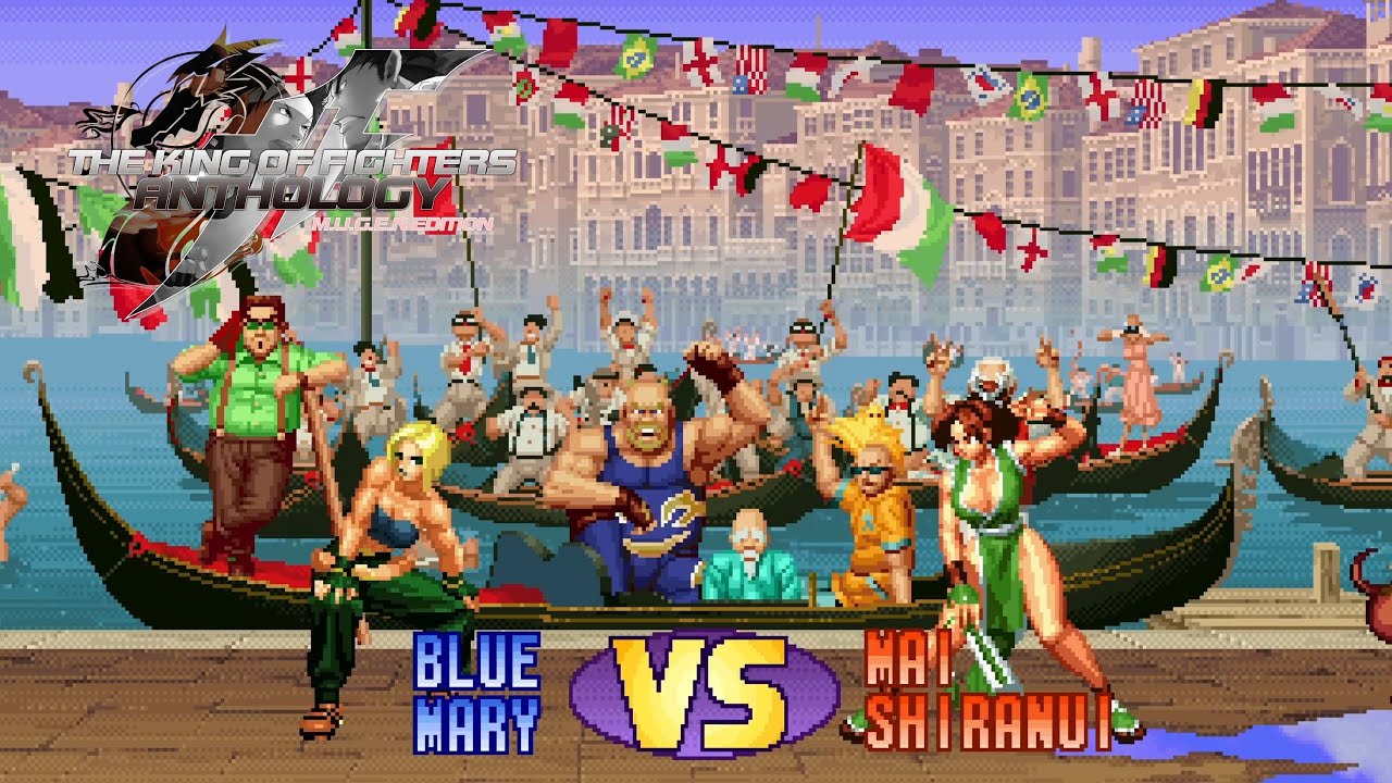 [KOF Mugen] Blue Mary Team vs Mai Shiranui Team - YouTube