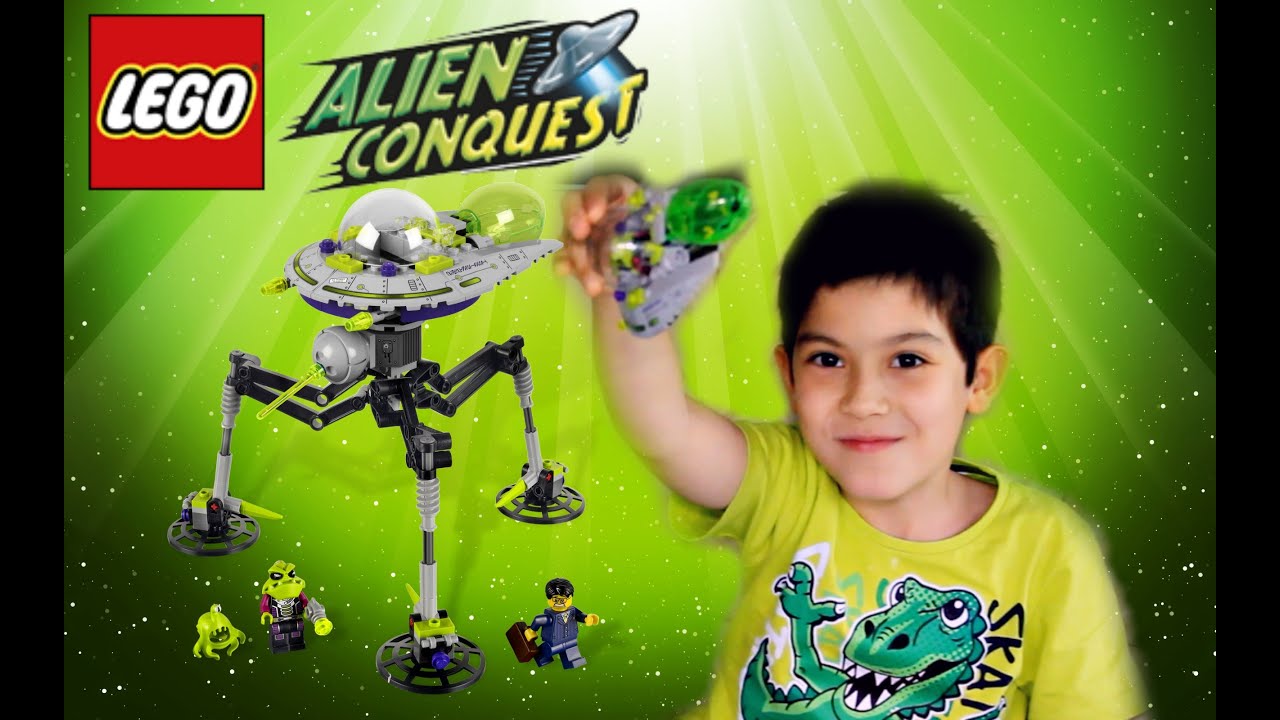 LEGO Alien's Conquest Tripod Invader 7051 Fun Play Speed Build - YouTube
