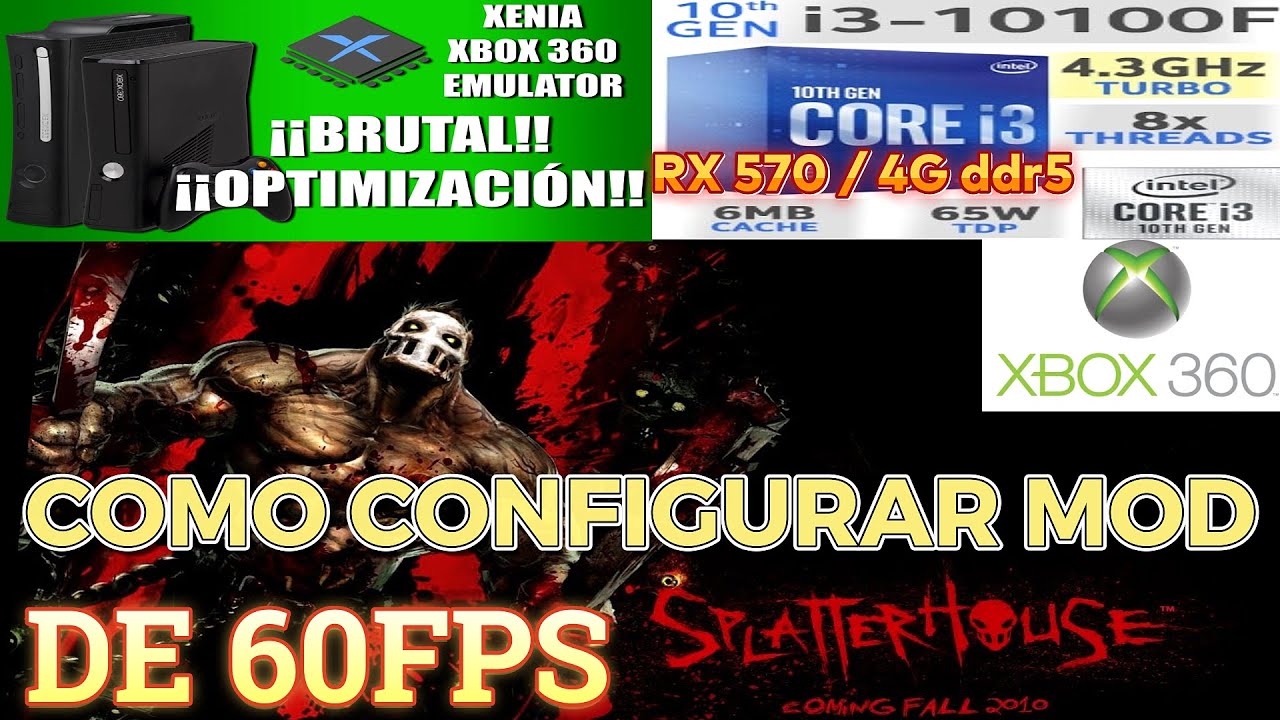 Splatterhouse (2010) XBOX360 Xenia-canary 1/07/2024 CONFIGURAR MOD de ...