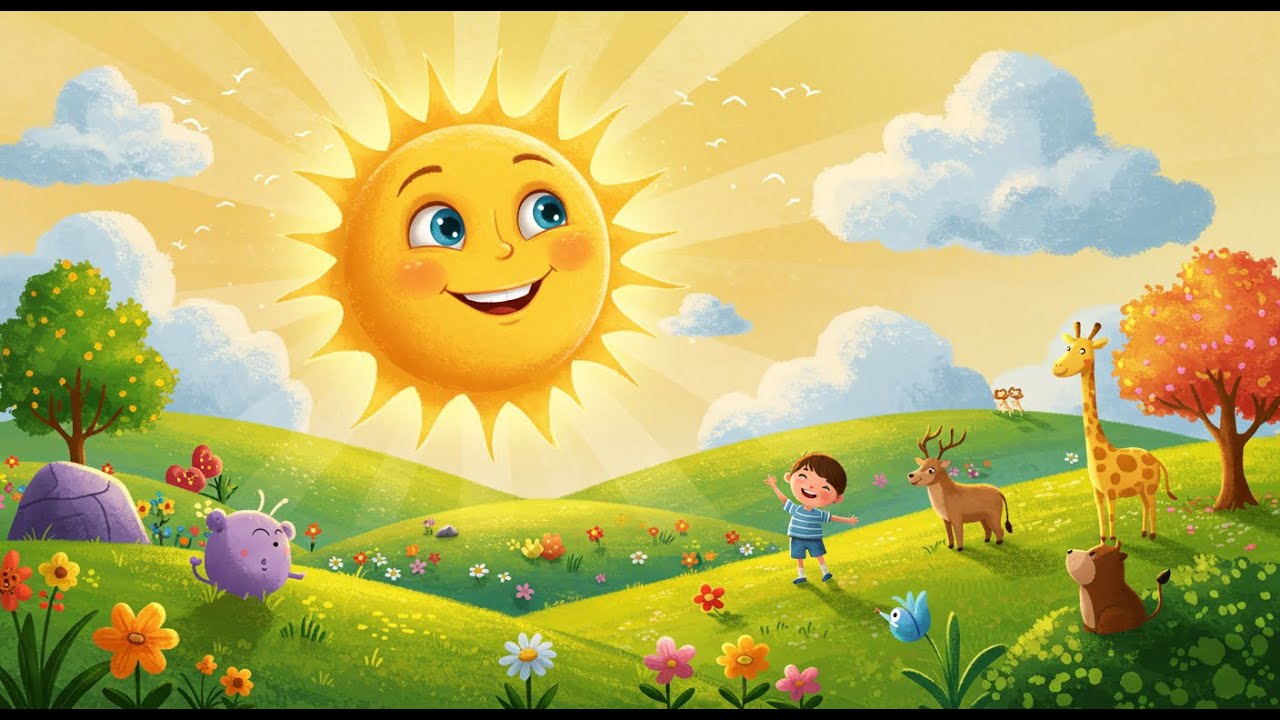 The Happy Sun – Bright Morning Rhyme for Kids | Toddler Song | Shine ...