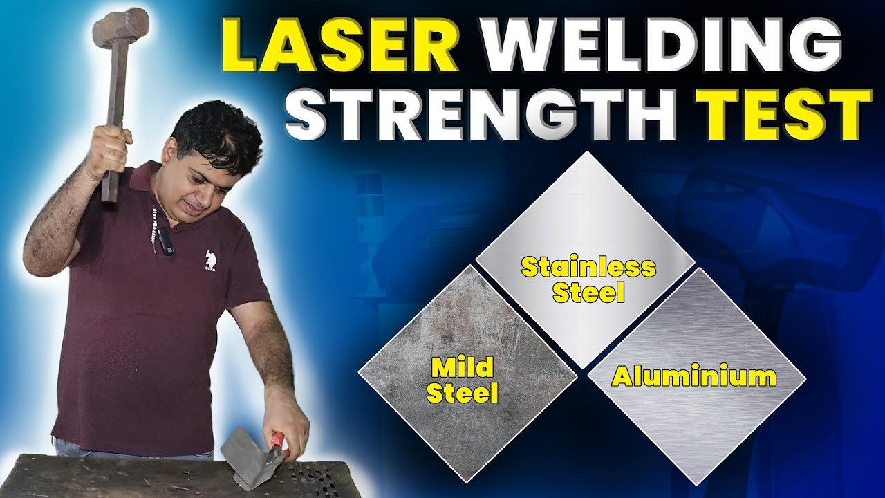 Laser welding strength test - YouTube