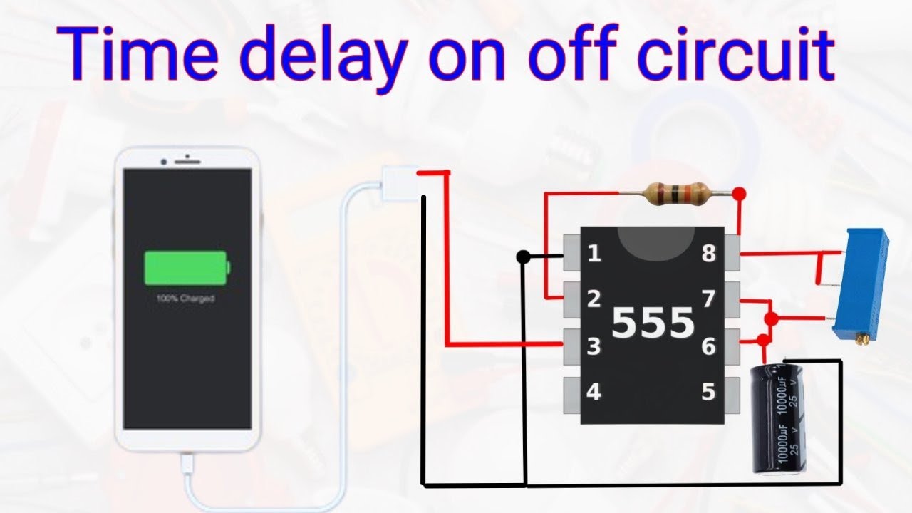 #how to make time delay circuit using 555 timer ic #vawtech #No22 # ... #how to make time delay circuit using 555 timer ic #vawtech #No22 # ...