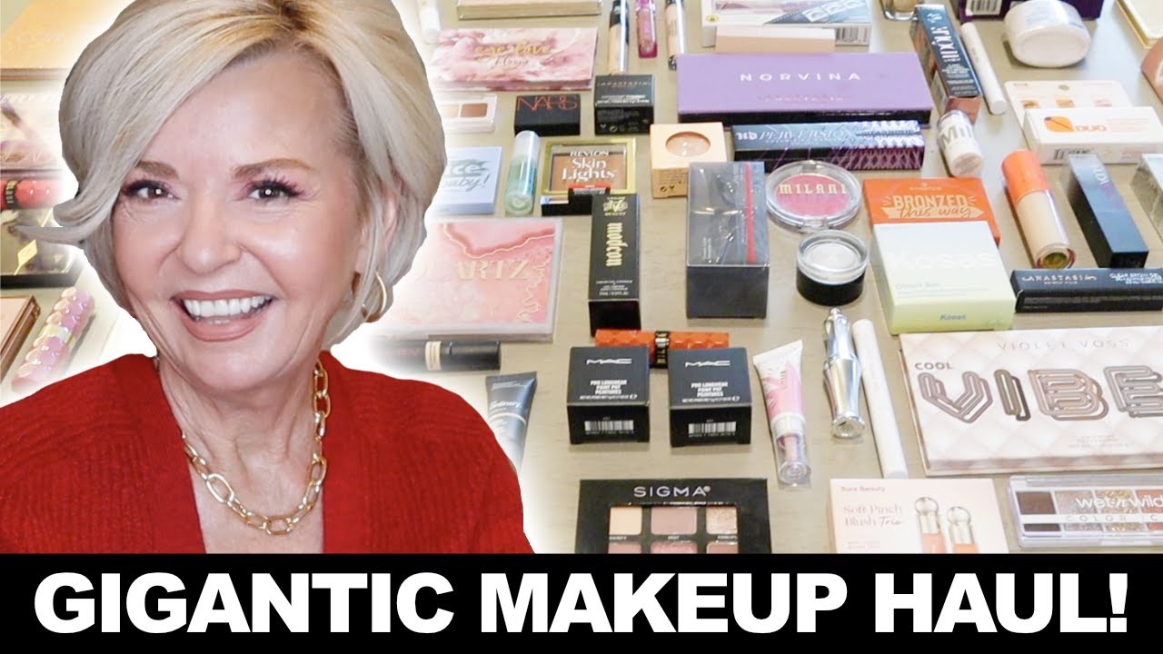 Gigantic Makeup Haul Over 50! - YouTube