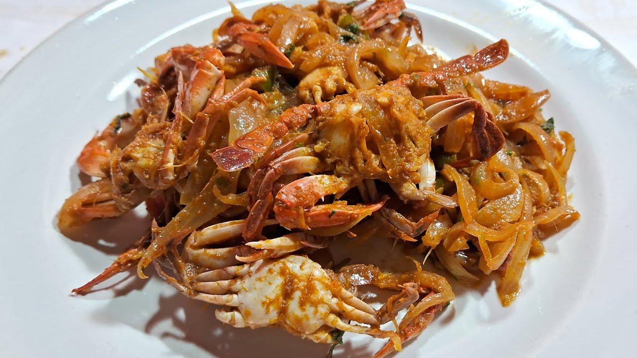 simple crab sukka recipe | how to make kekde ka sukka - YouTube