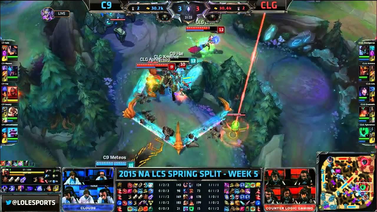 Cloud 9 vs CLG (Counter Logic Gaming) | S5 NA LCS Spring 2015 Week 5 Day 2 | C9 vs CLG W5D2G1 ...