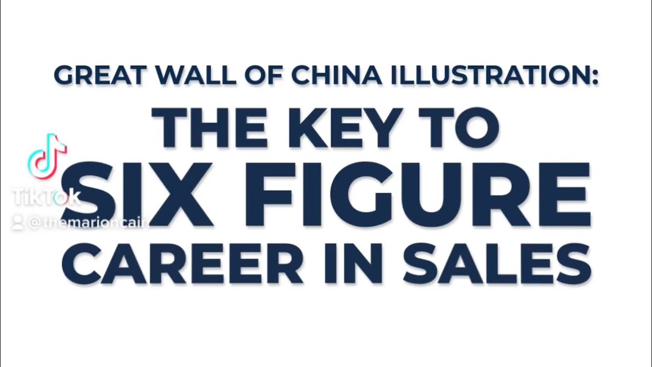 THE KEY TO A SIX FIGURE CAREER IN SALES - YouTube