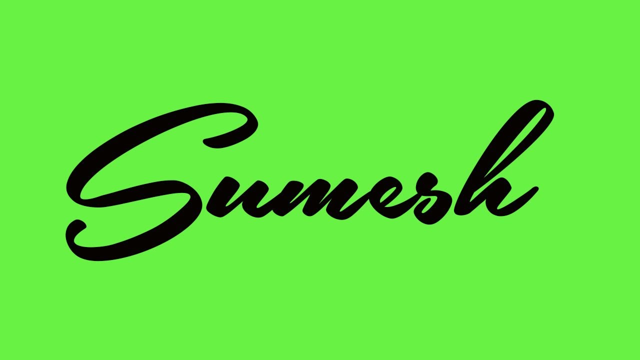 Sumesh Name Signature Style | Sumesh Signature Style | S Name Signature ...