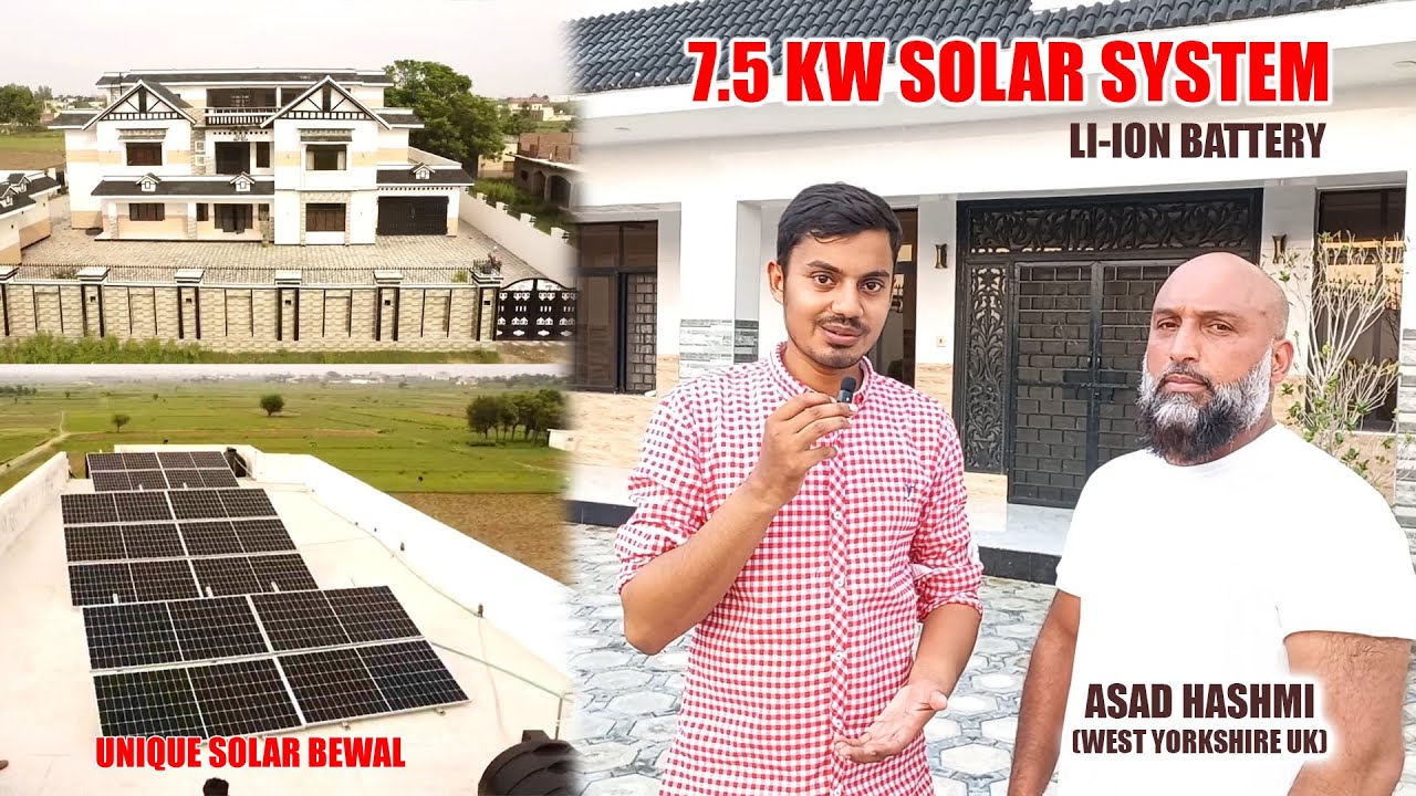 7.5 KW Solar Setup Installed in Asad Hashmi's House by Unique Solar ...