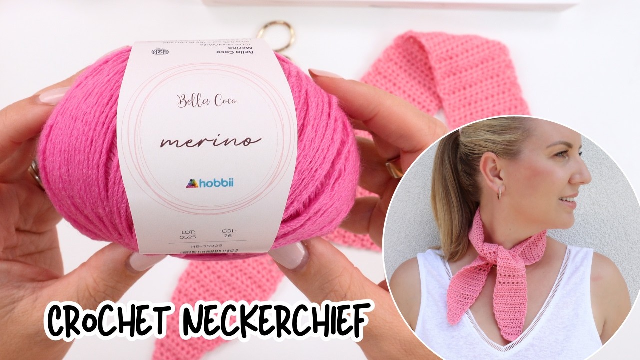 Crochet Neckerchief Tutorial | One Ball Quick & Easy Crochet Make - YouTube