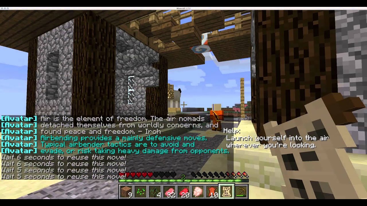 avatar episode 1 air bending (minecraft mod LP) - YouTube