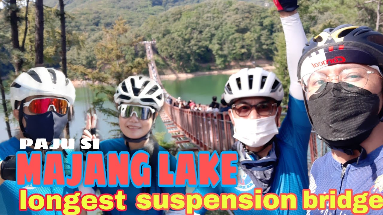 MAJANG LAKE one of the longest suspension bridge here in south Korea ...