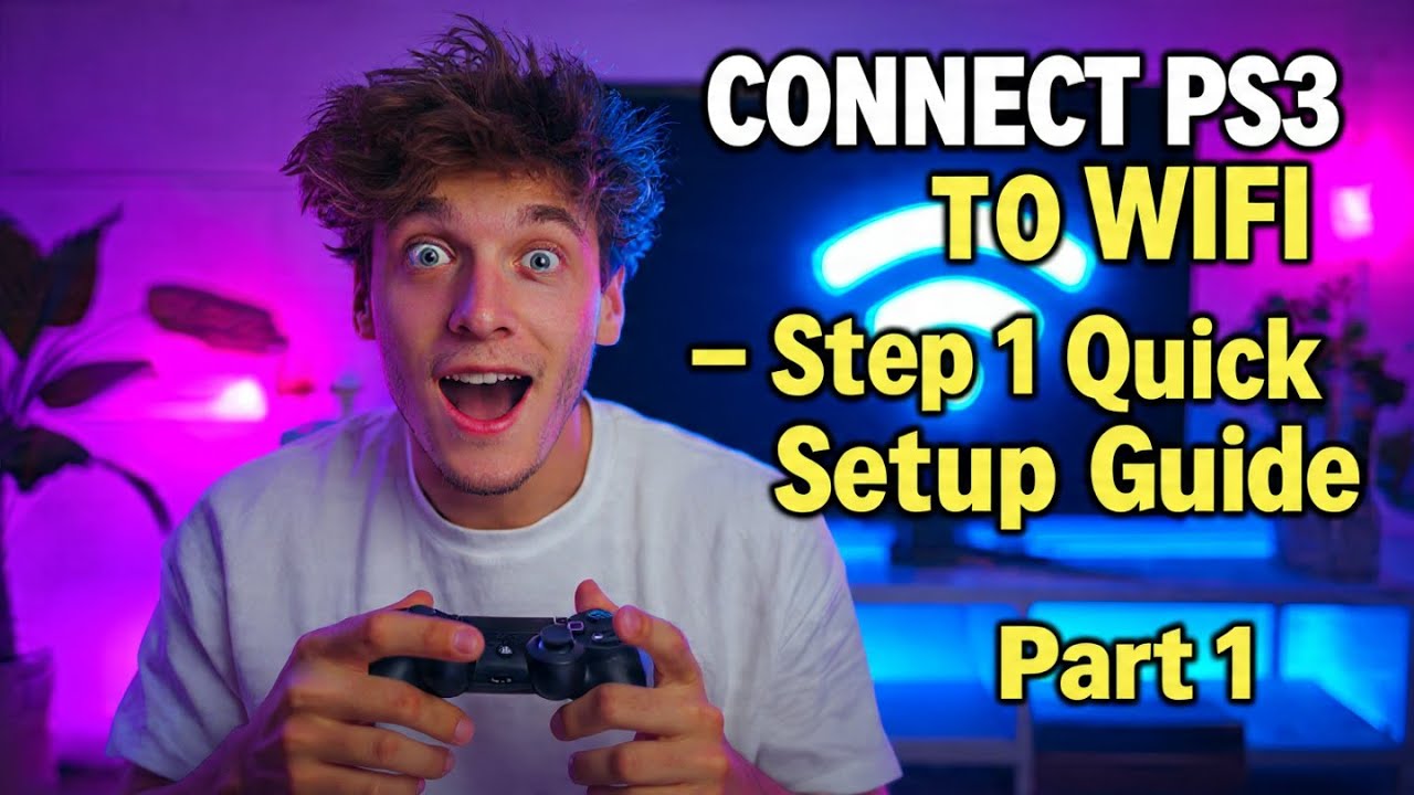 Connect PS3 to WiFi Easily – Step 1 Quick Setup Guide Part 1 - YouTube