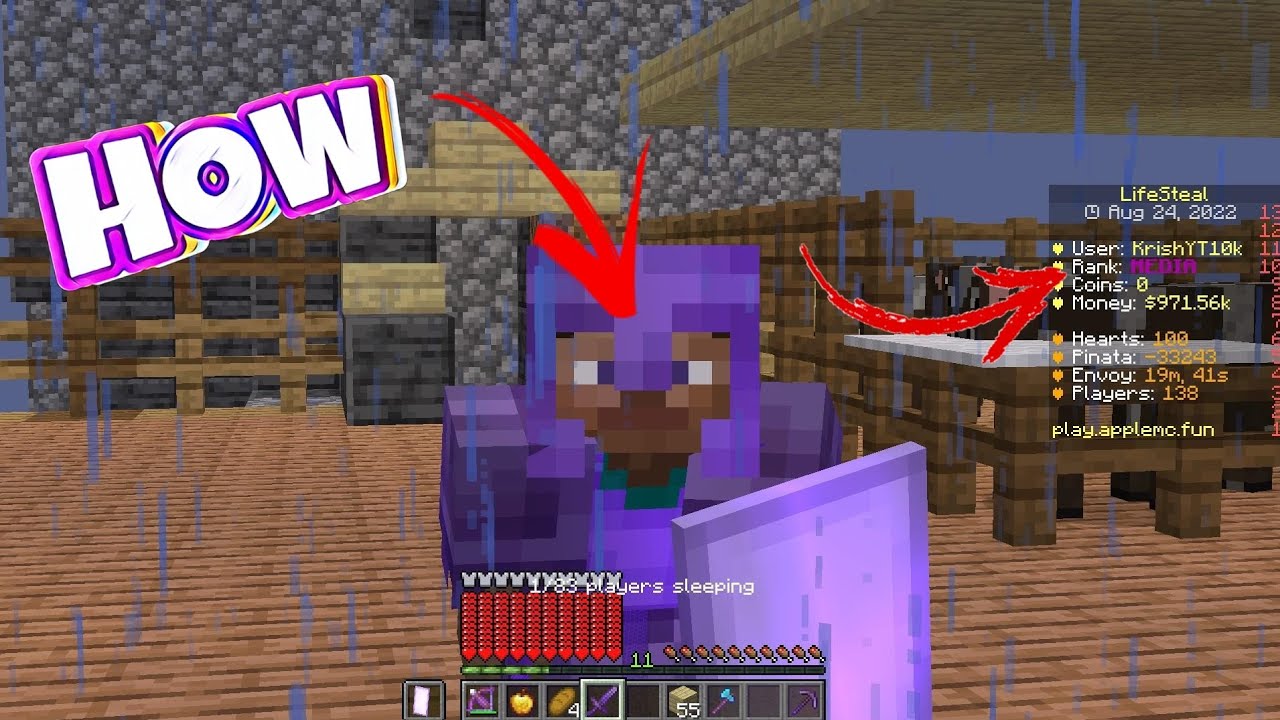 I Got OP LOOT in apple in apple mc |Apple mc minecraft server hack | Apple mc minecraft server ...