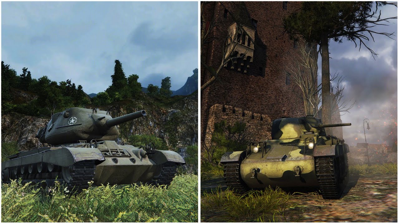 World Of Tanks Live - M22 Locust and M46 Patton - YouTube