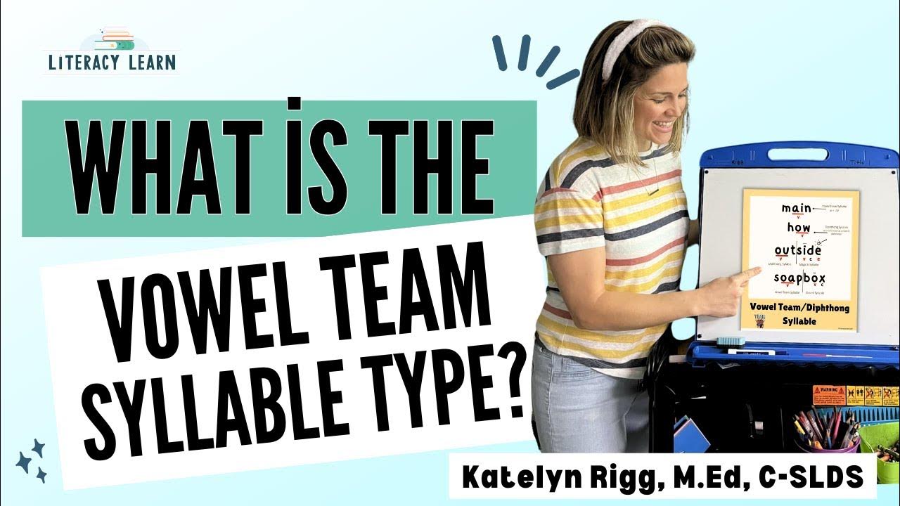 What Is the Vowel Team Syllable Type? - YouTube