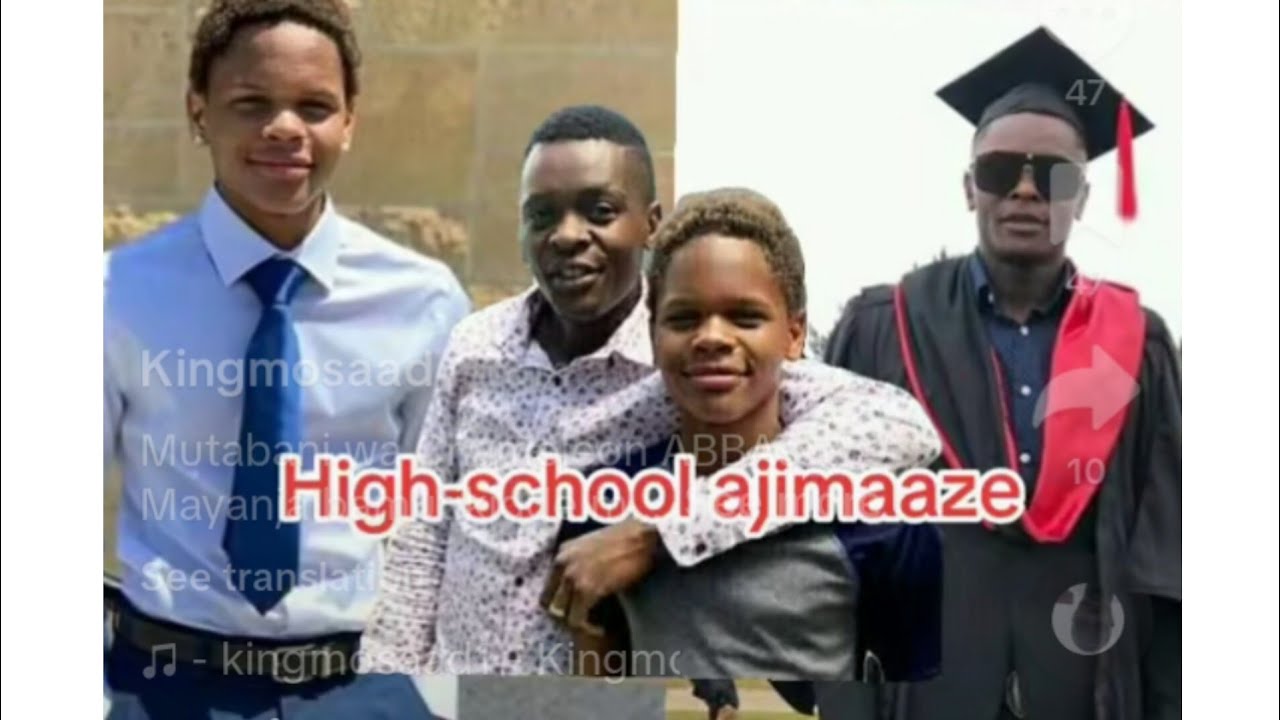 Jose chameleon's son Abba Mayanja has graduated finished high school ...