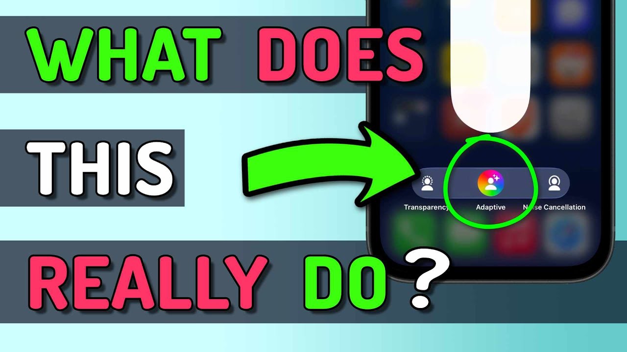 What is Adaptive Mode on AirPods? - A QUICK Guide - YouTube