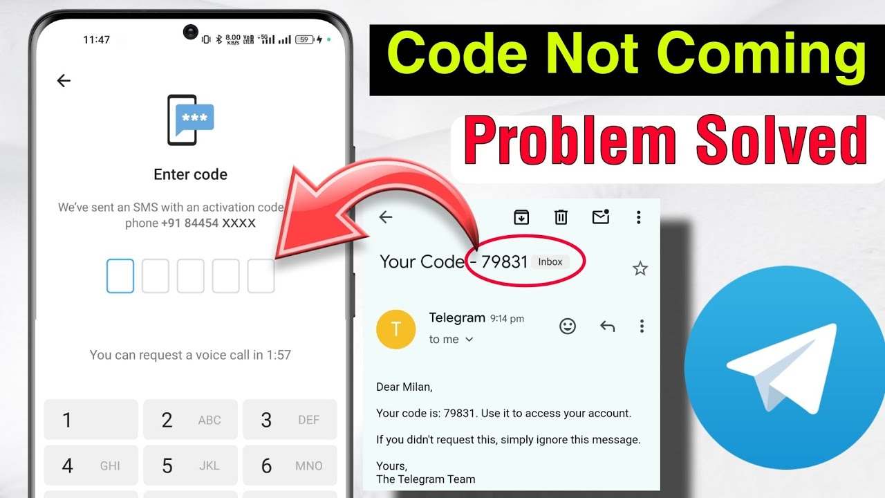 telegram verification code problem - YouTube