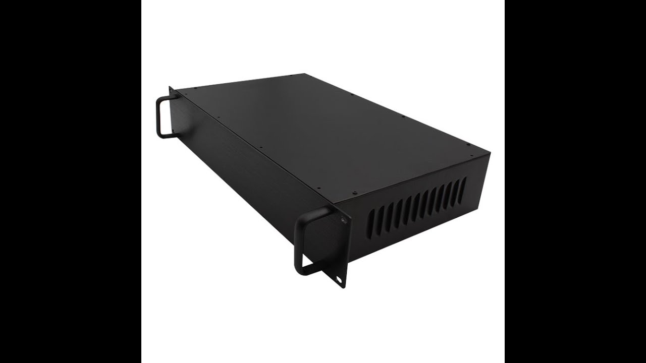 2u rack mount case 19inch sheet metal enclosure - YouTube