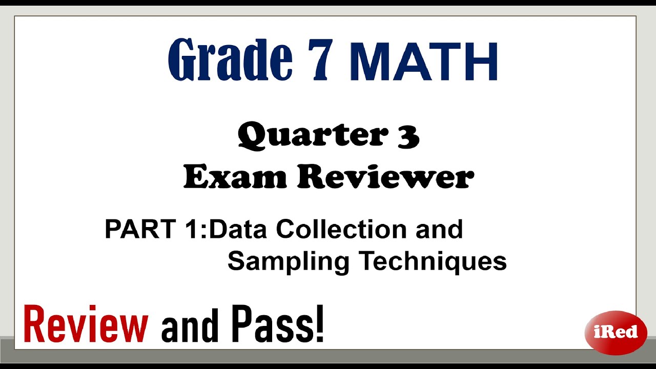 Math 7 Quarter 3 Part 1 | Reviewer for Students - YouTube