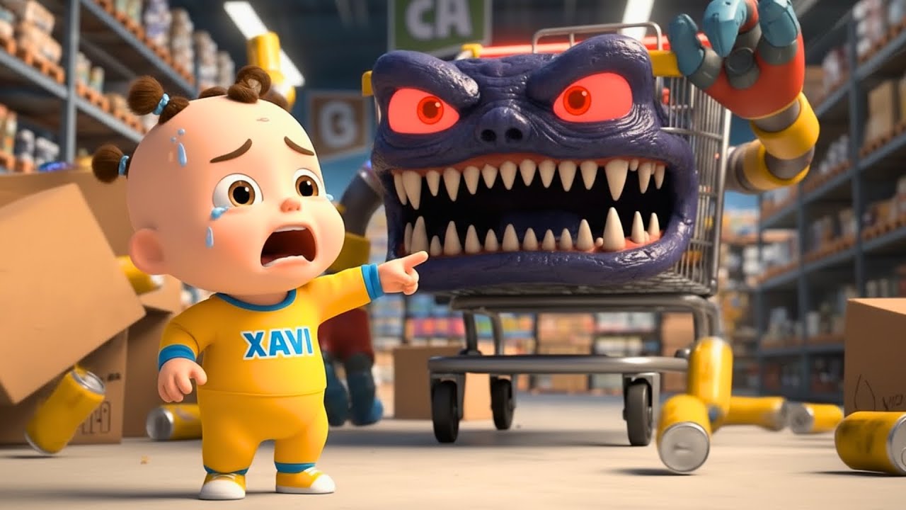 Monsters at the Supermarket Song | Don’t Play There | Baby Xavi 🎵 - YouTube