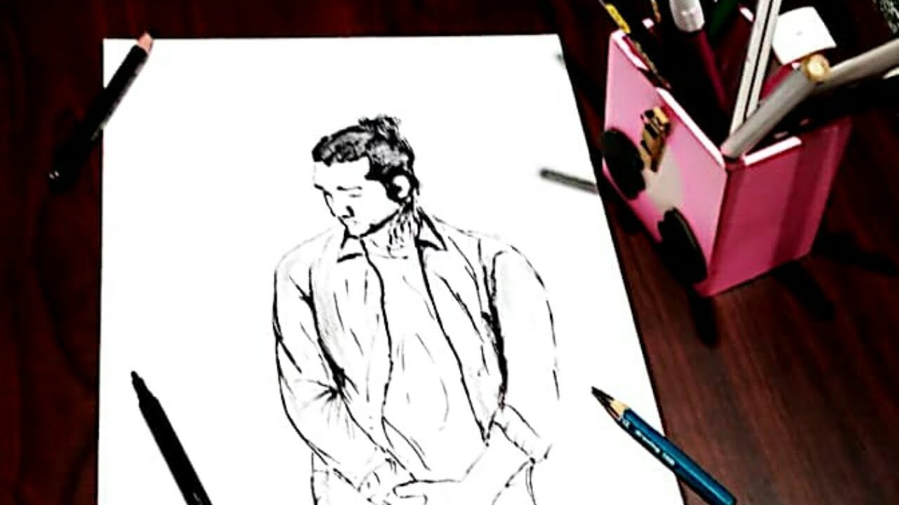 How to draw Freely form a reference tutorial - YouTube