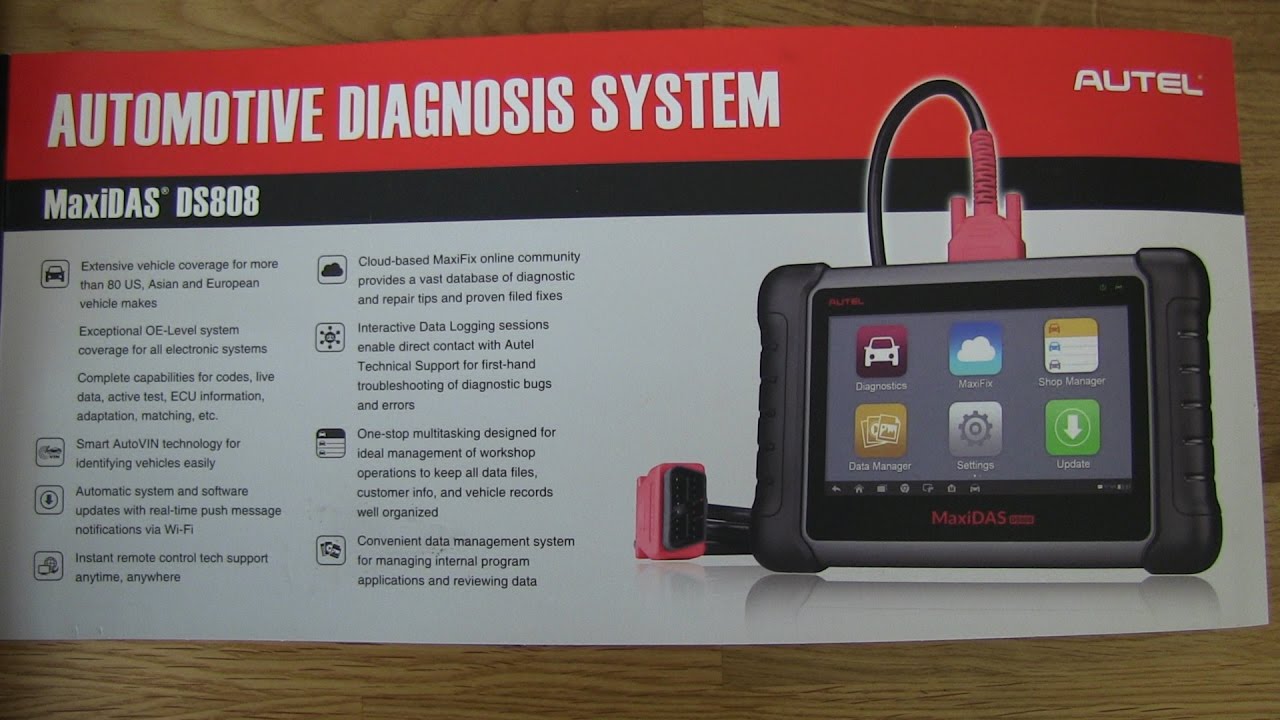Autel MaxiDas DS808 and Honda Ridgeline - YouTube
