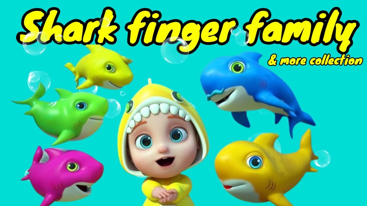 Shark Finger Family Song 02 | Top 05 Shark Finger Family Collection ...