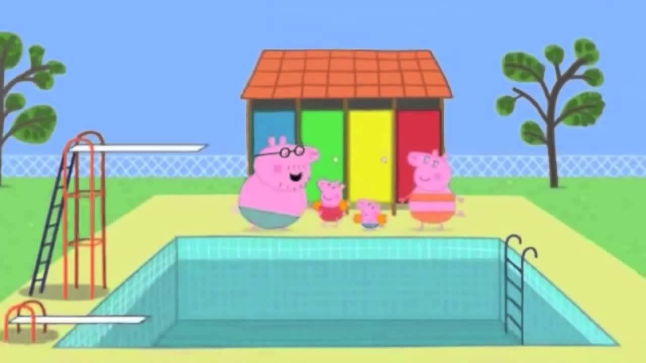 Pepppa pig swimming - YouTube