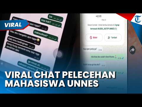 Viral Kasus Chat Pelecehan Mesum di Unnes Semarang, Berawal dari Open Jasa Titip Barang