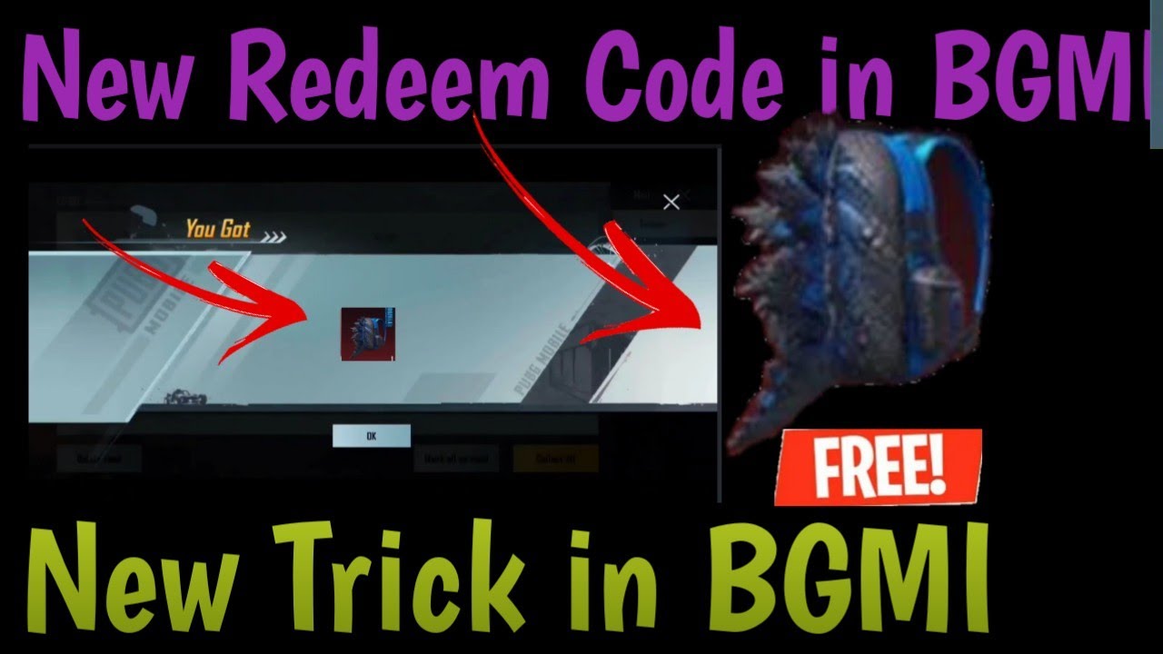 How to get free Godzilla Backpack skin in BGMI 🤫 Go Fast check out OMG😱 ...