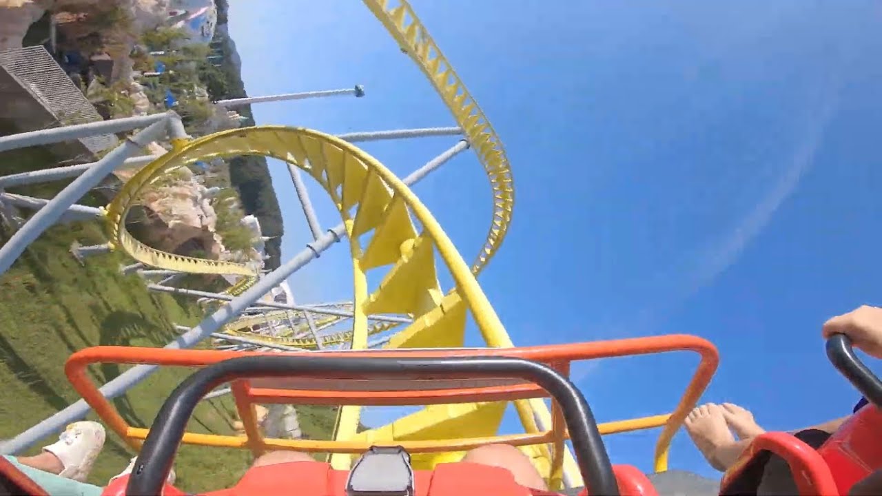 [POV] 로봇랜드 롤러코스터 쾌속열차 1인칭 시점 60fps Robot Land Roller Coaster ...