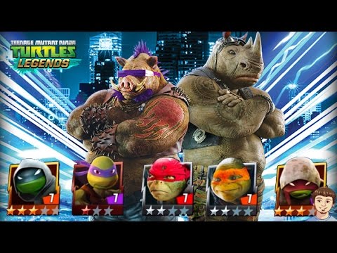 TMNT Legends - Movie Bebop & Rocksteady VS The Turtles - YouTube