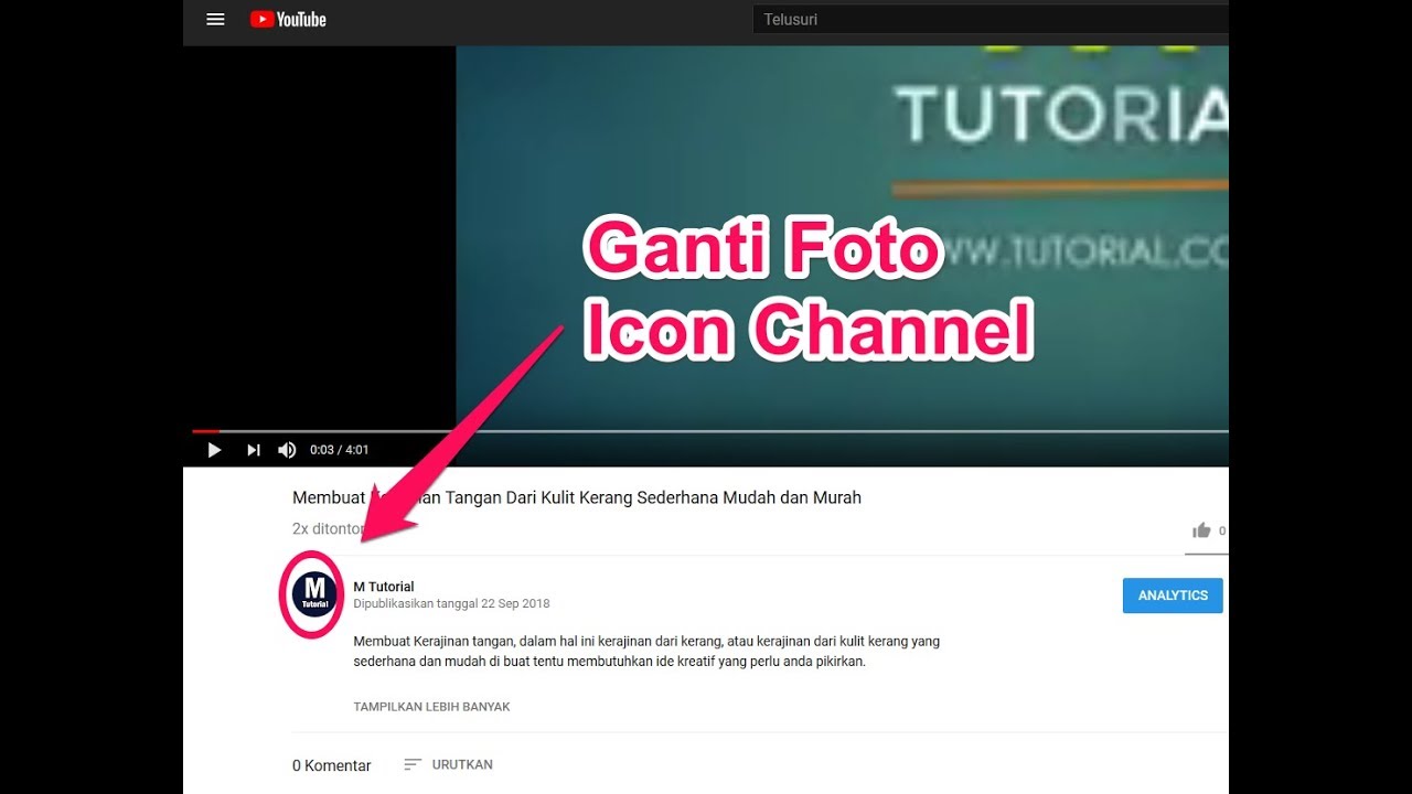 Cara Merubah Logo Channel Youtube - YouTube