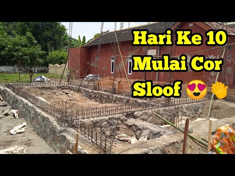 Hari ke 10, SUDAH MULAI COR SLOOF Nih 😍 - YouTube
