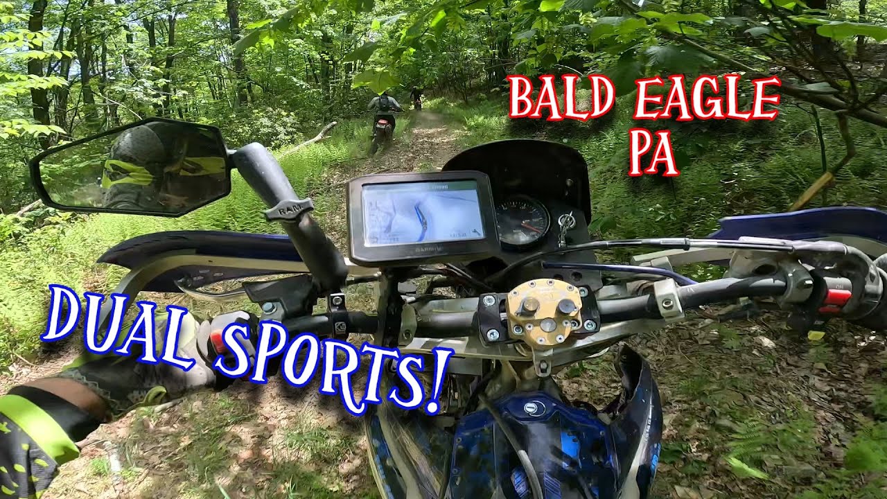 Single track riding on the dual sport trails! Bald Eagle PA - Big wheel ...