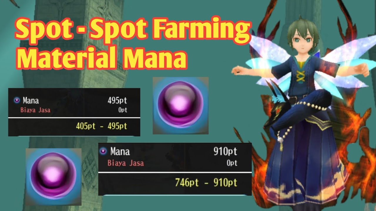 Spot farming material Mana Toram Online - YouTube