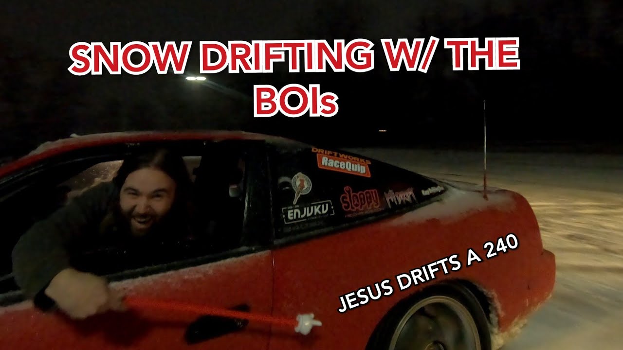 Snow Drifting The OBS Chevy With Friends - YouTube