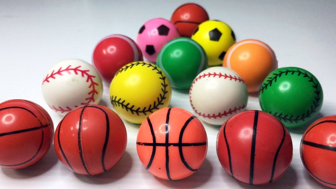 Sports Theme Bouncy Ball Spiral Machine... Fun Time With Toys ...